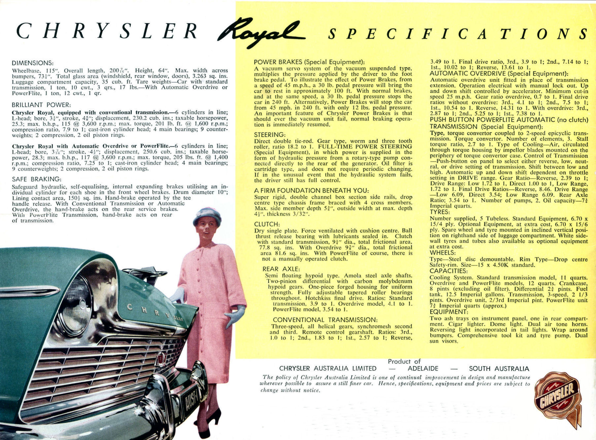 1957 Chrysler Royal Brochure