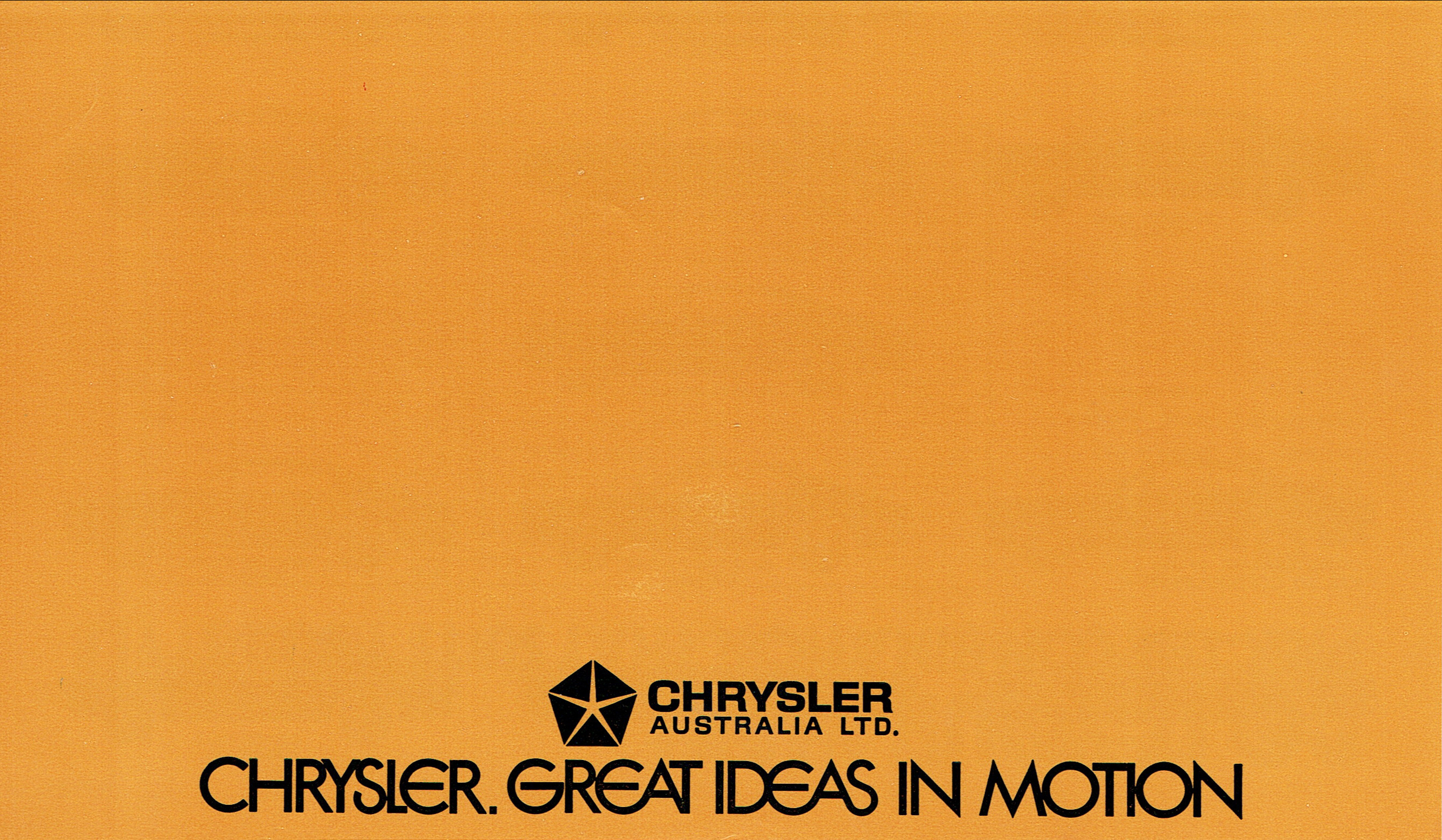 1971 Chrysler VH Valiant Charger Color Chart
