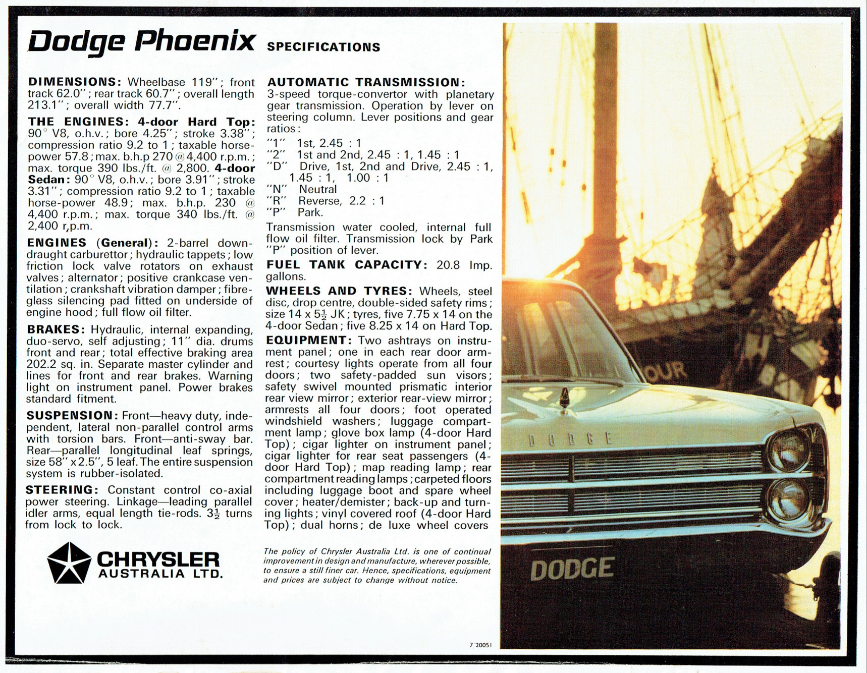 1967 Dodge Phoenix Brochure