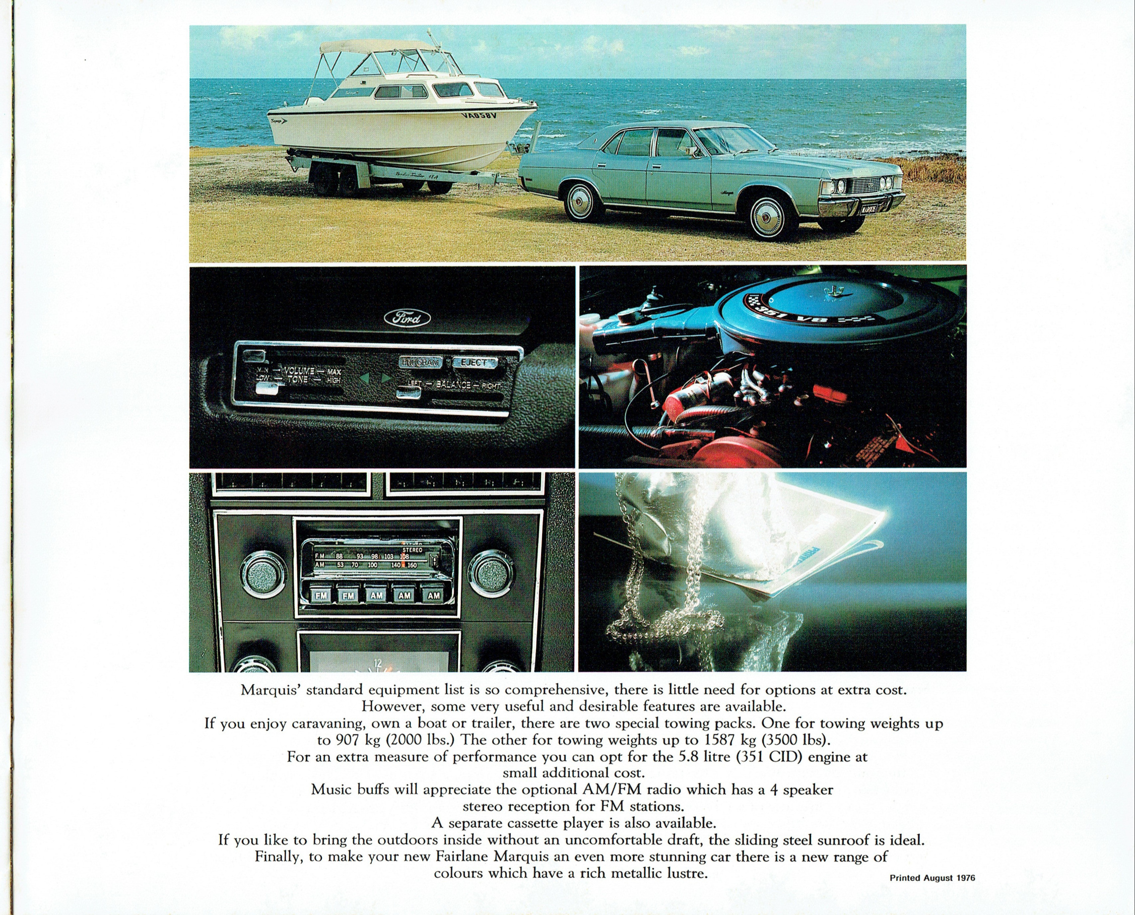 1976 Ford ZH Fairlane Marquis Brochure (8-76)