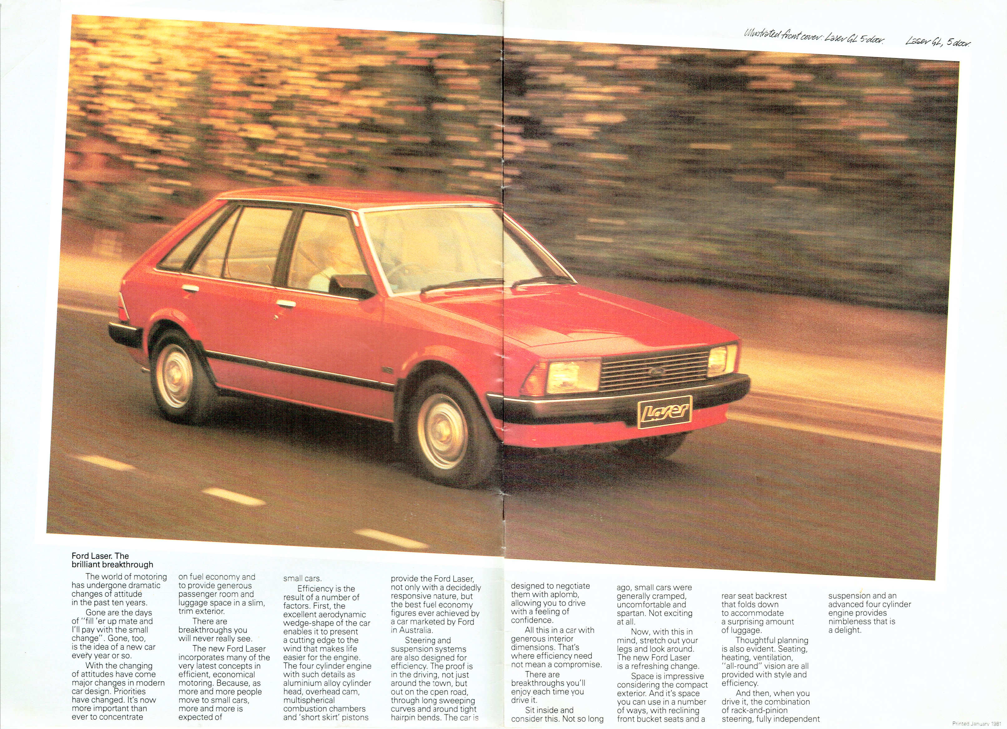 1981 Ford KA Laser Brochure