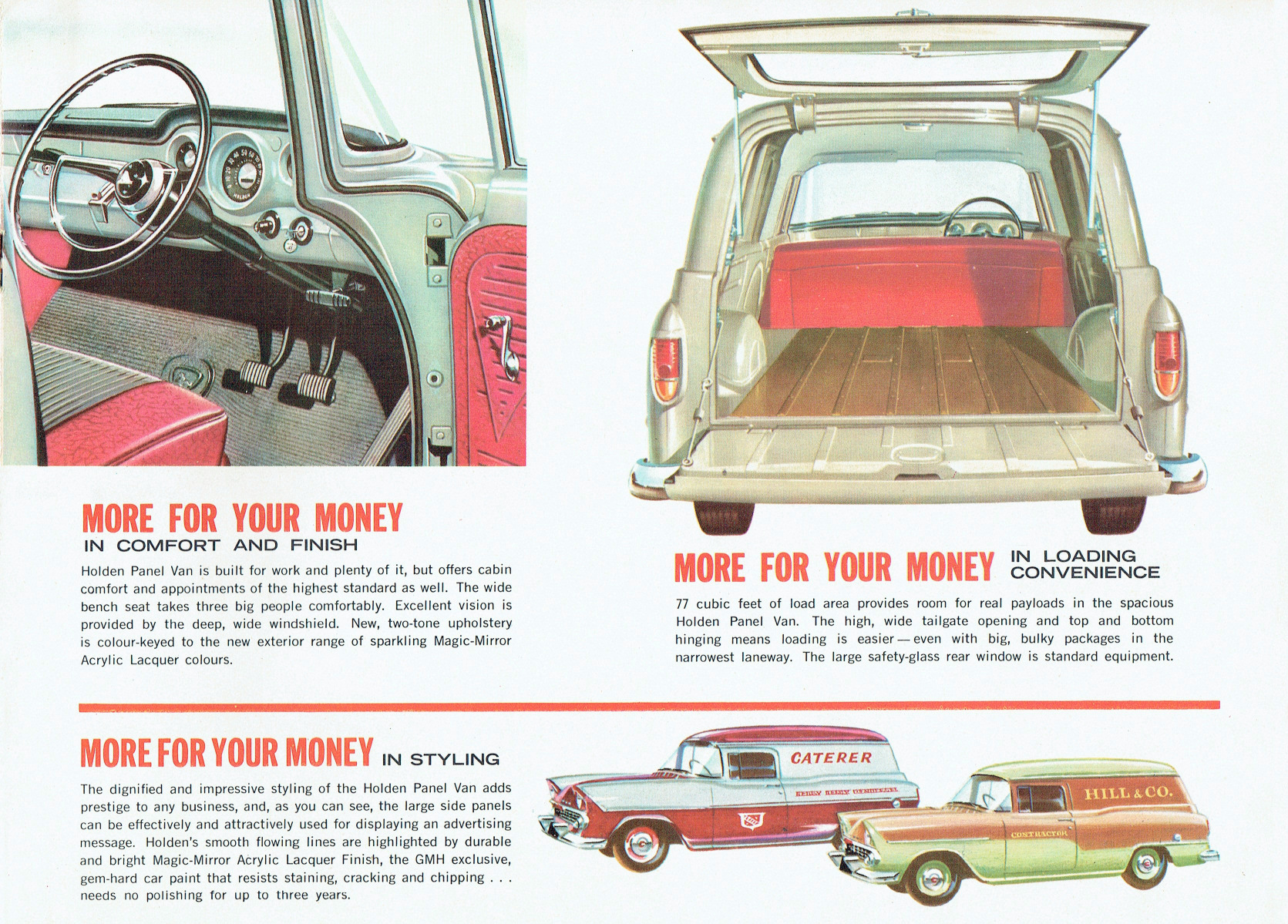1961 Holden EK Utility & Panel Van Brochure