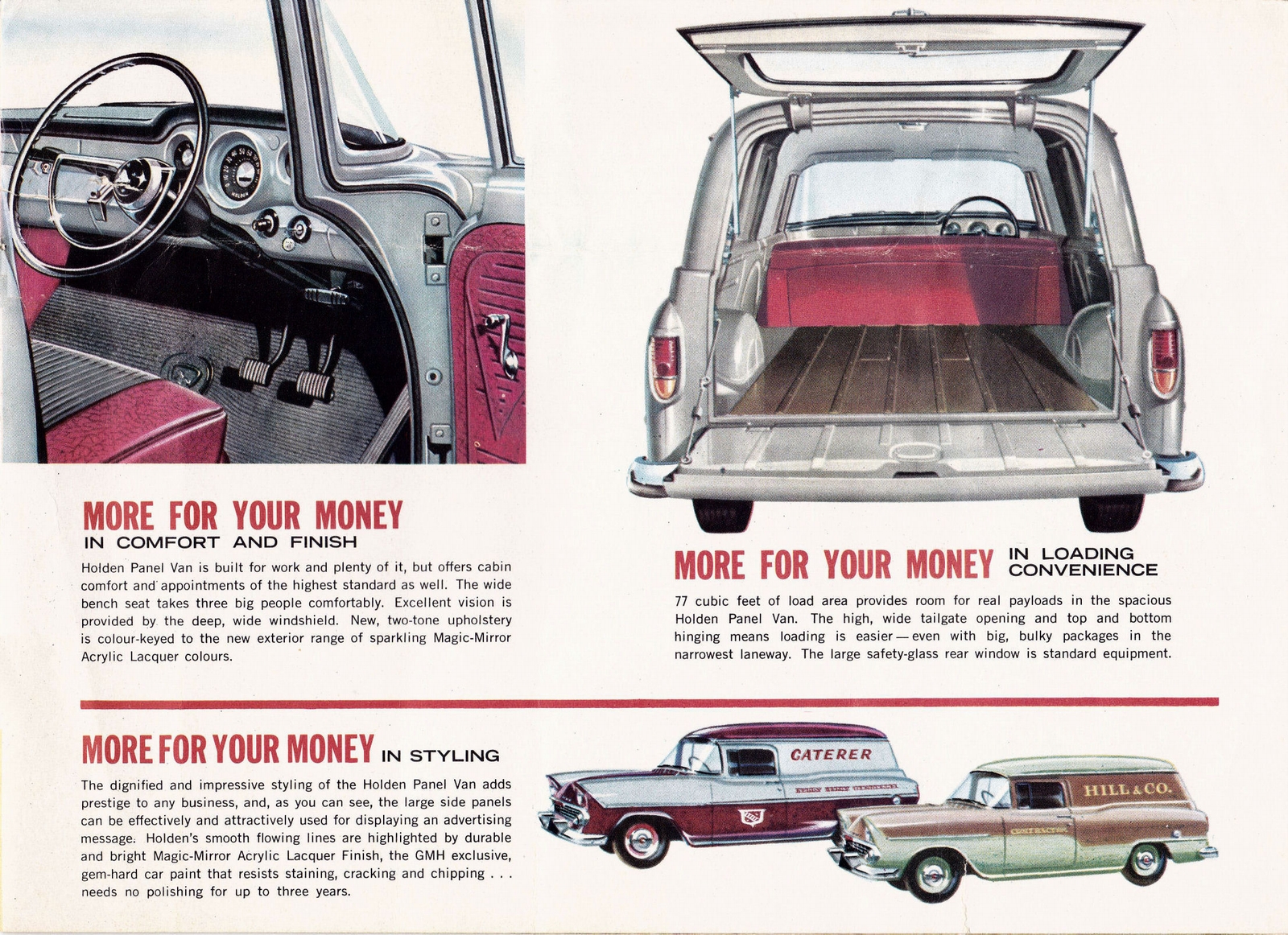 1962 Holden EK Utility & Panel Van Brochure