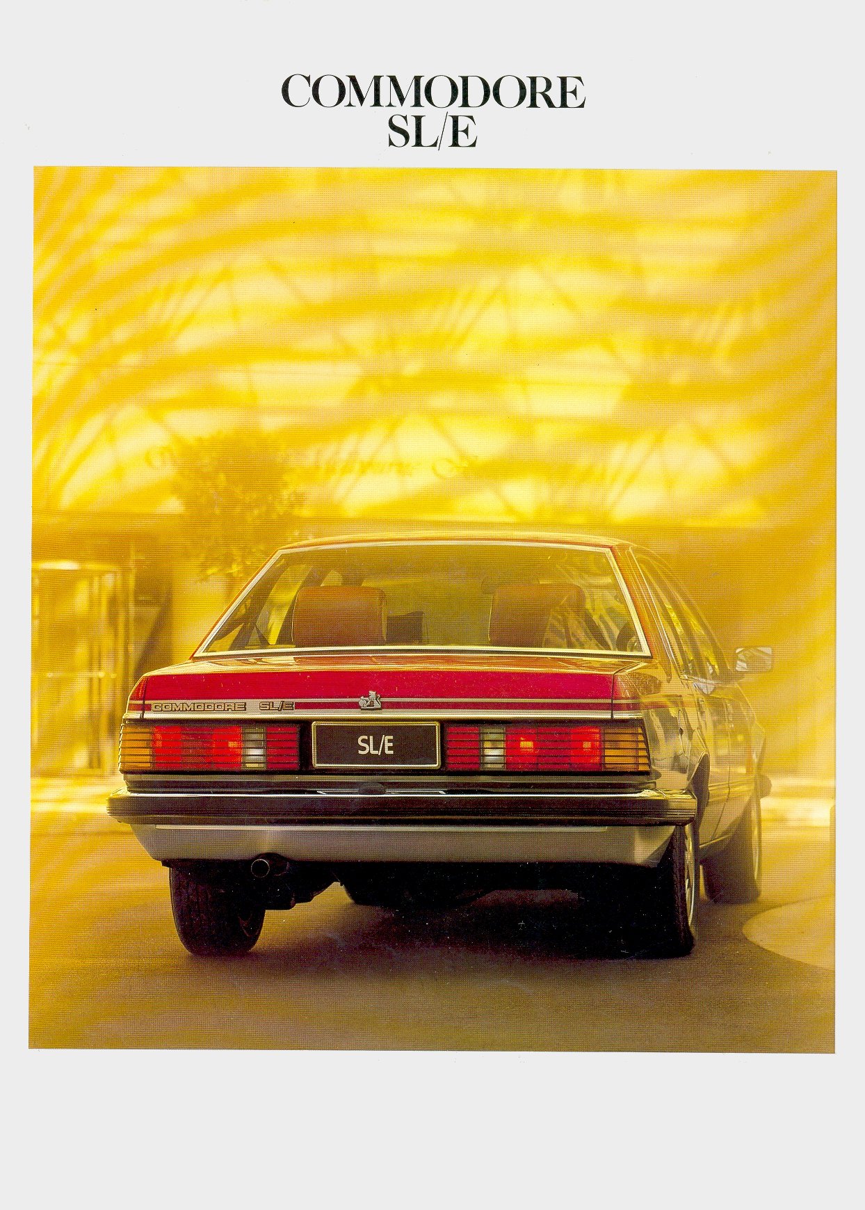 1981 Holden Commodore SLE Brochure