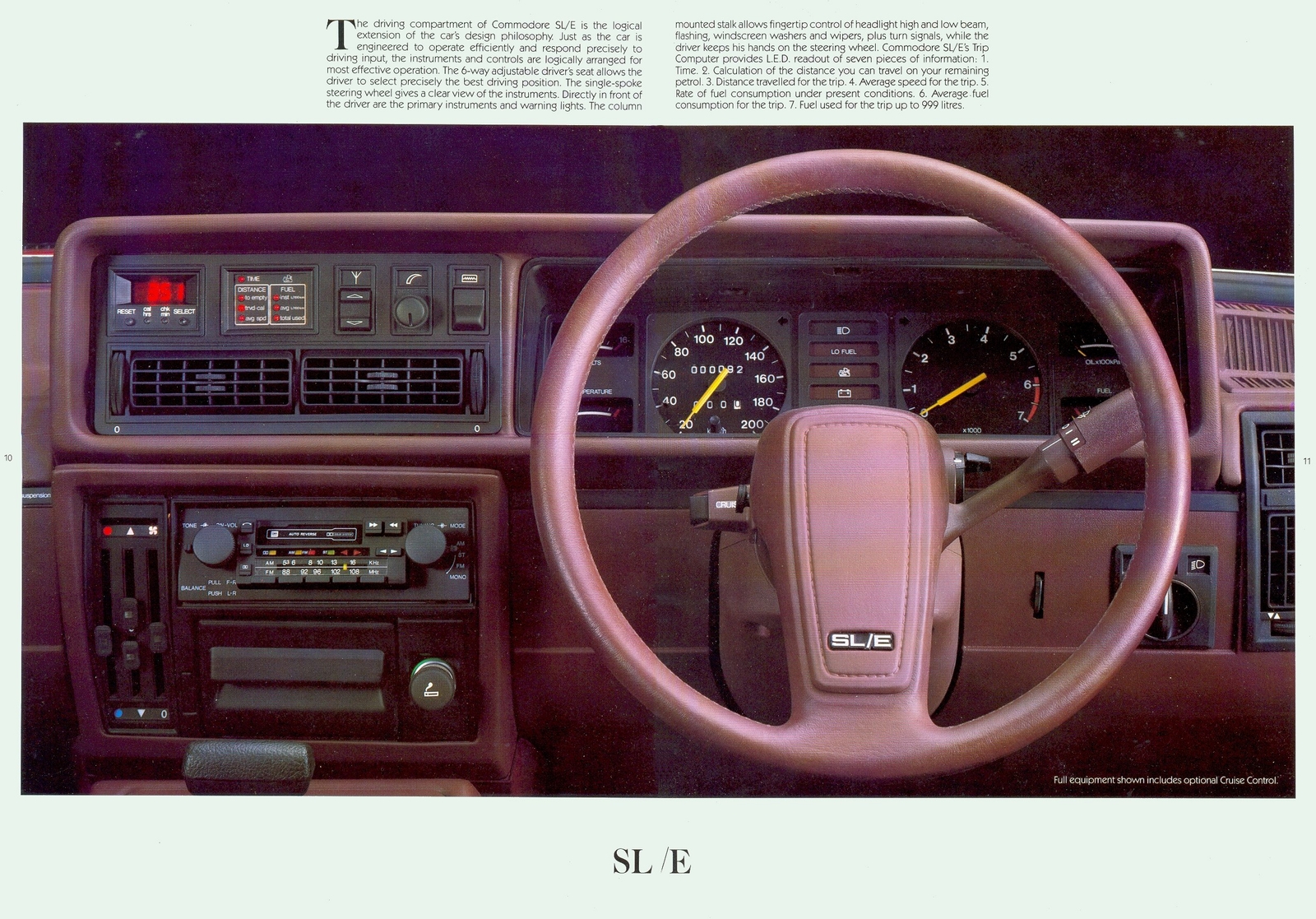 1981 Holden Commodore SLE Brochure