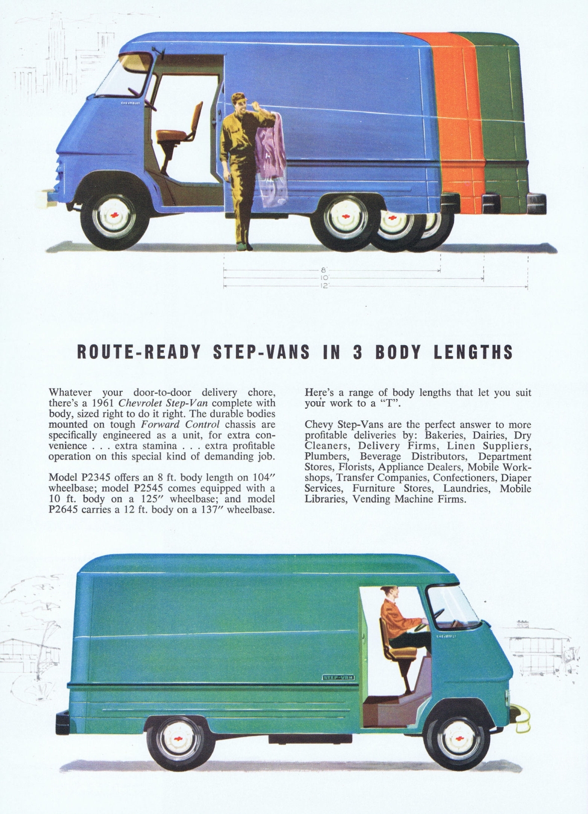 1961 Chevrolet Forward Control Trucks Brochure