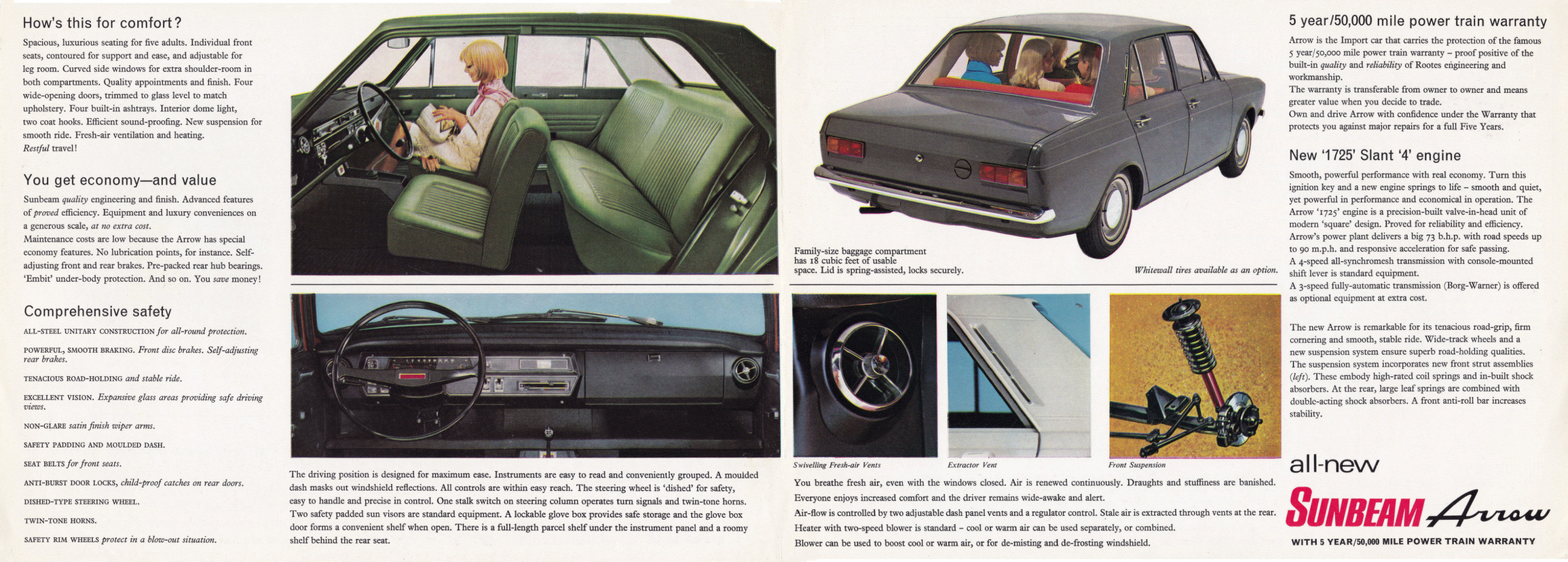 1967 Sunbeam Arrow Brochure