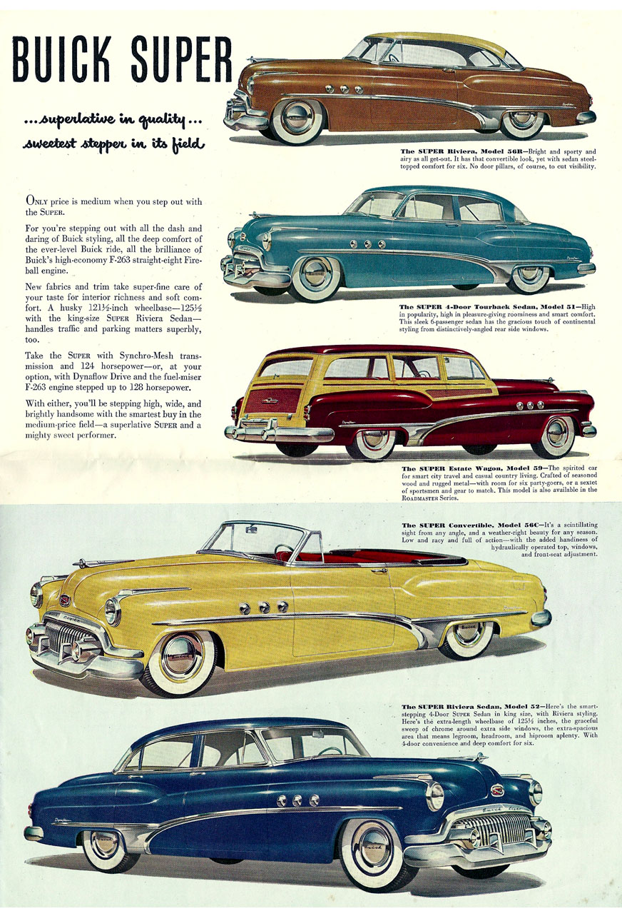 1951 Buick Brochure page 4 of 8