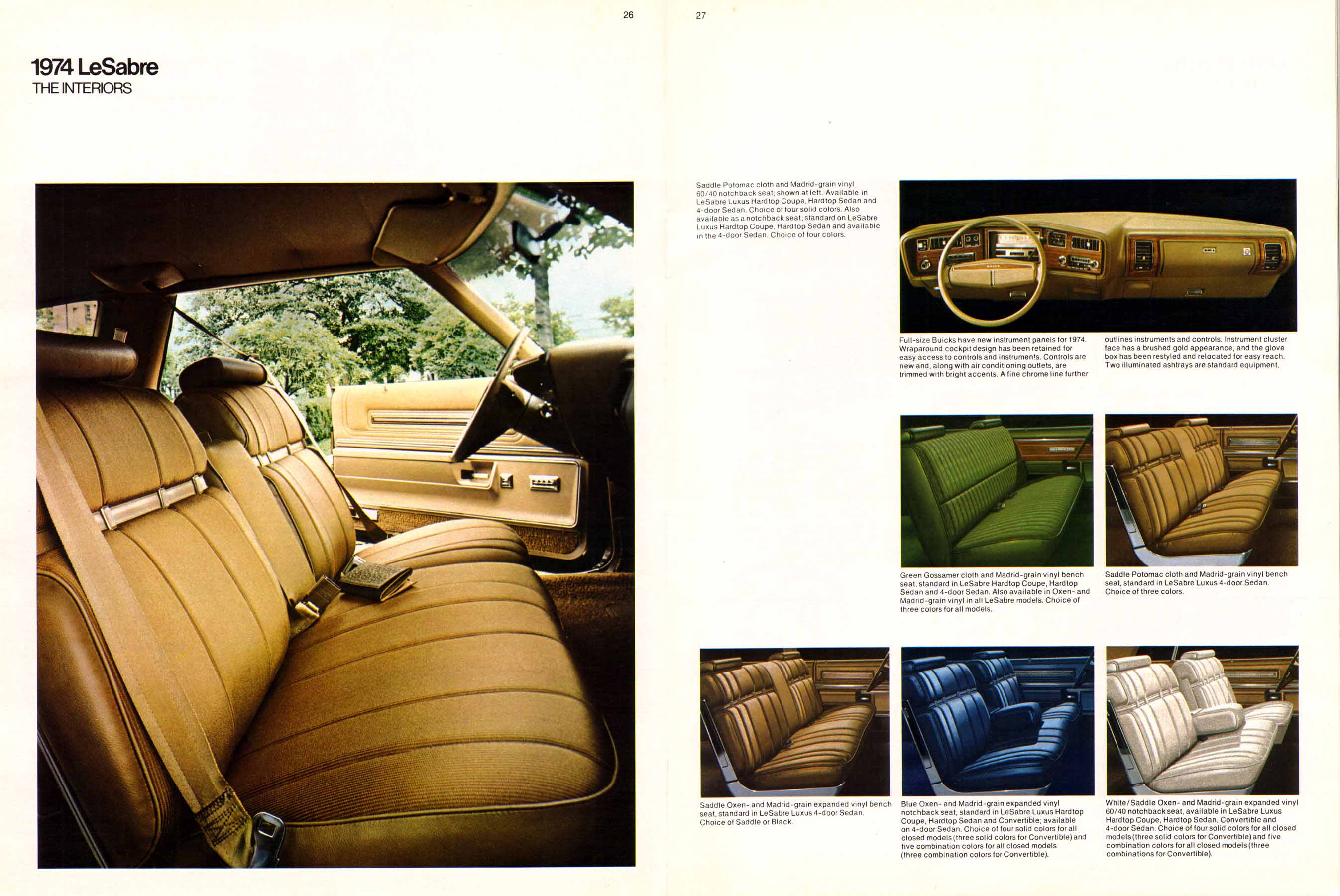 1974 Buick Full Line Brochure