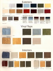 1980 Buick Riviera Exterior Color Chart