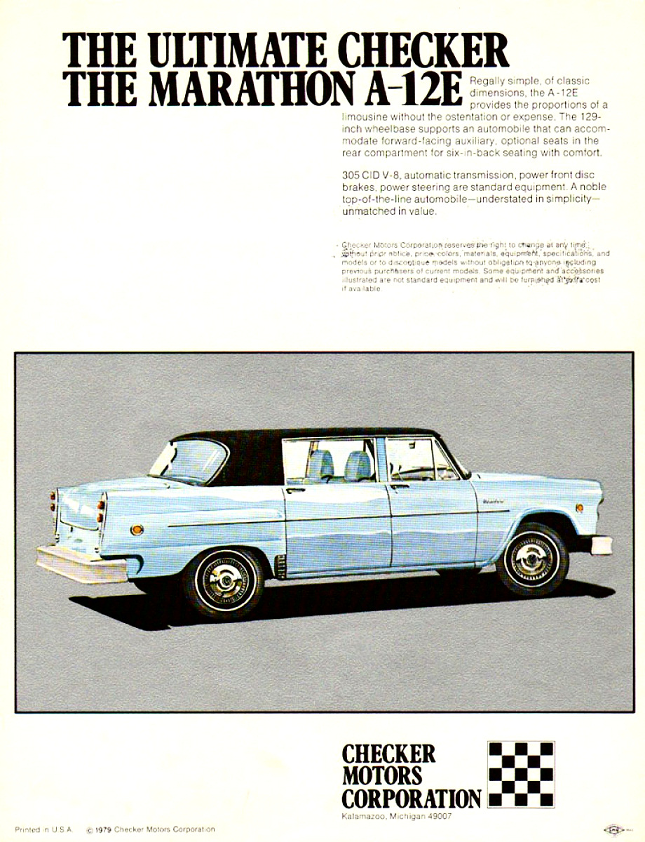 1979 Checker Marathon Brochure