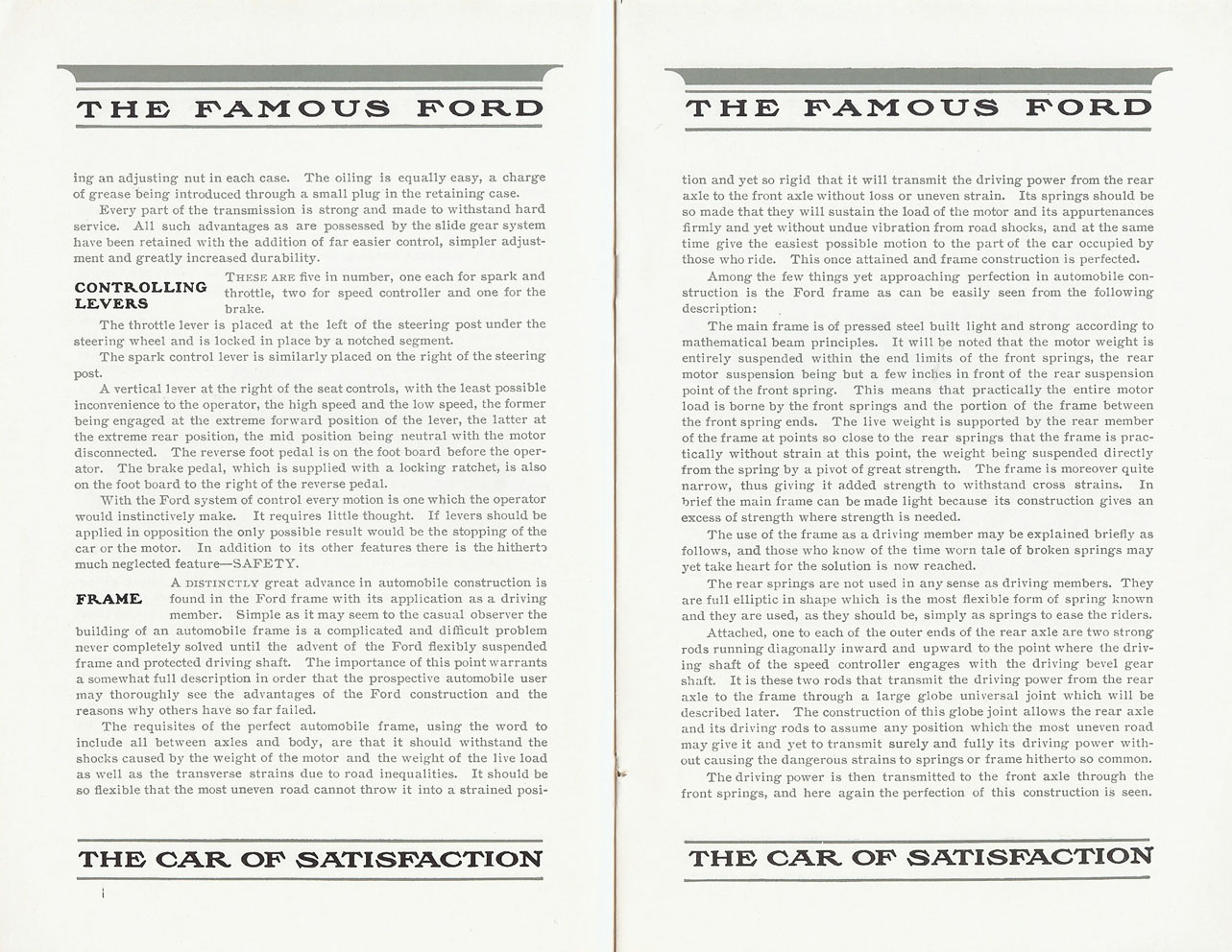 1905 Ford Full Line Brochure