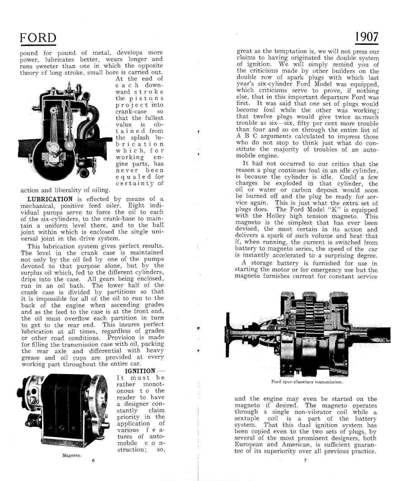 1907 Ford Model K Brochure