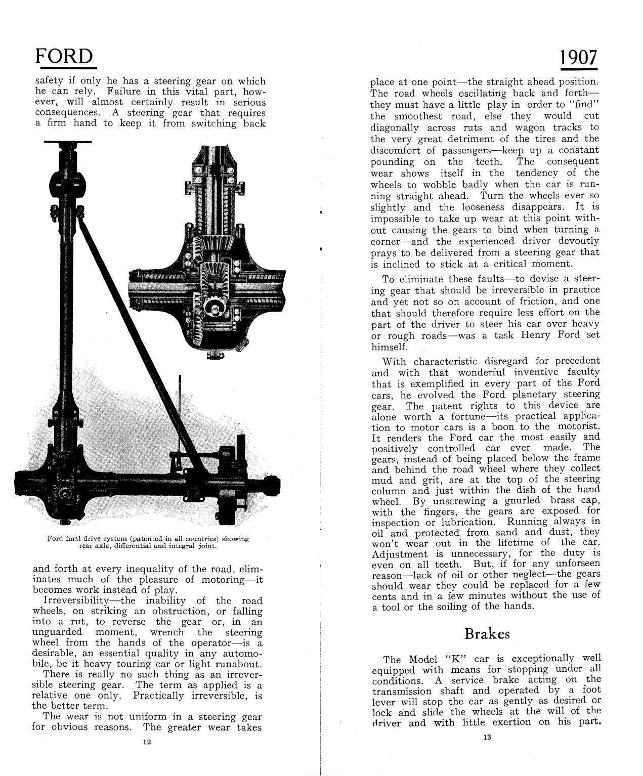1907 Ford Model K Brochure