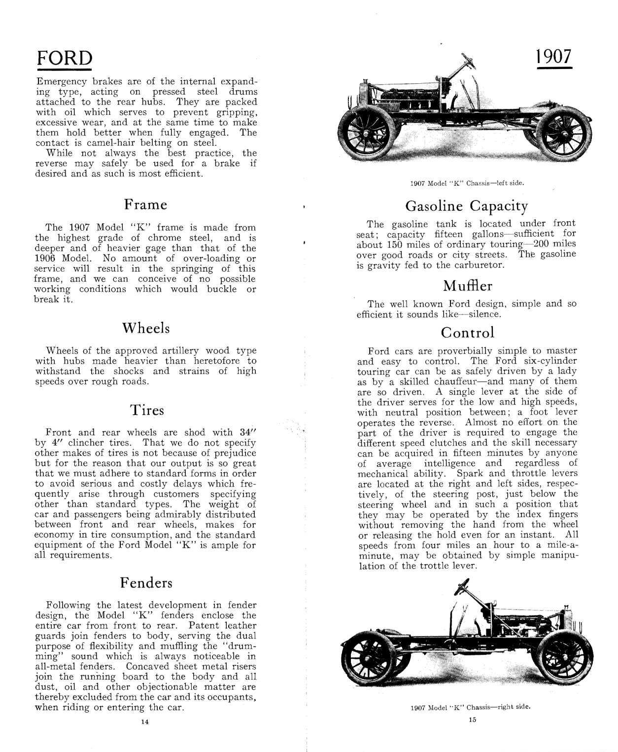 1907 Ford Model K Brochure