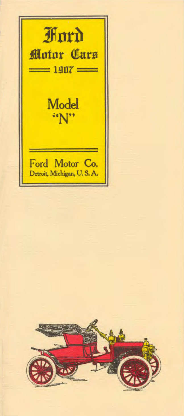 1907 Ford Model N Brochure