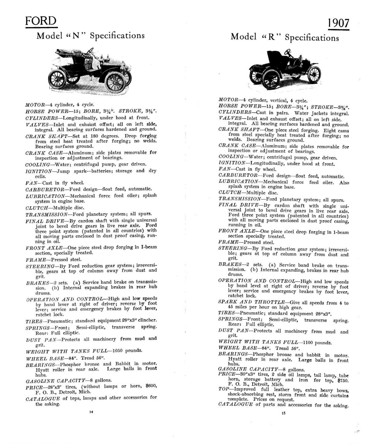 1907 Ford Model N Brochure