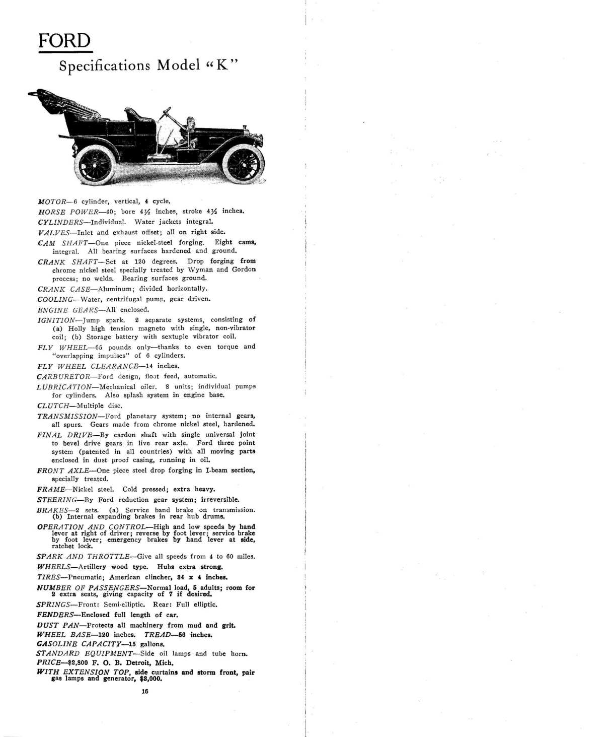1907 Ford Model N Brochure