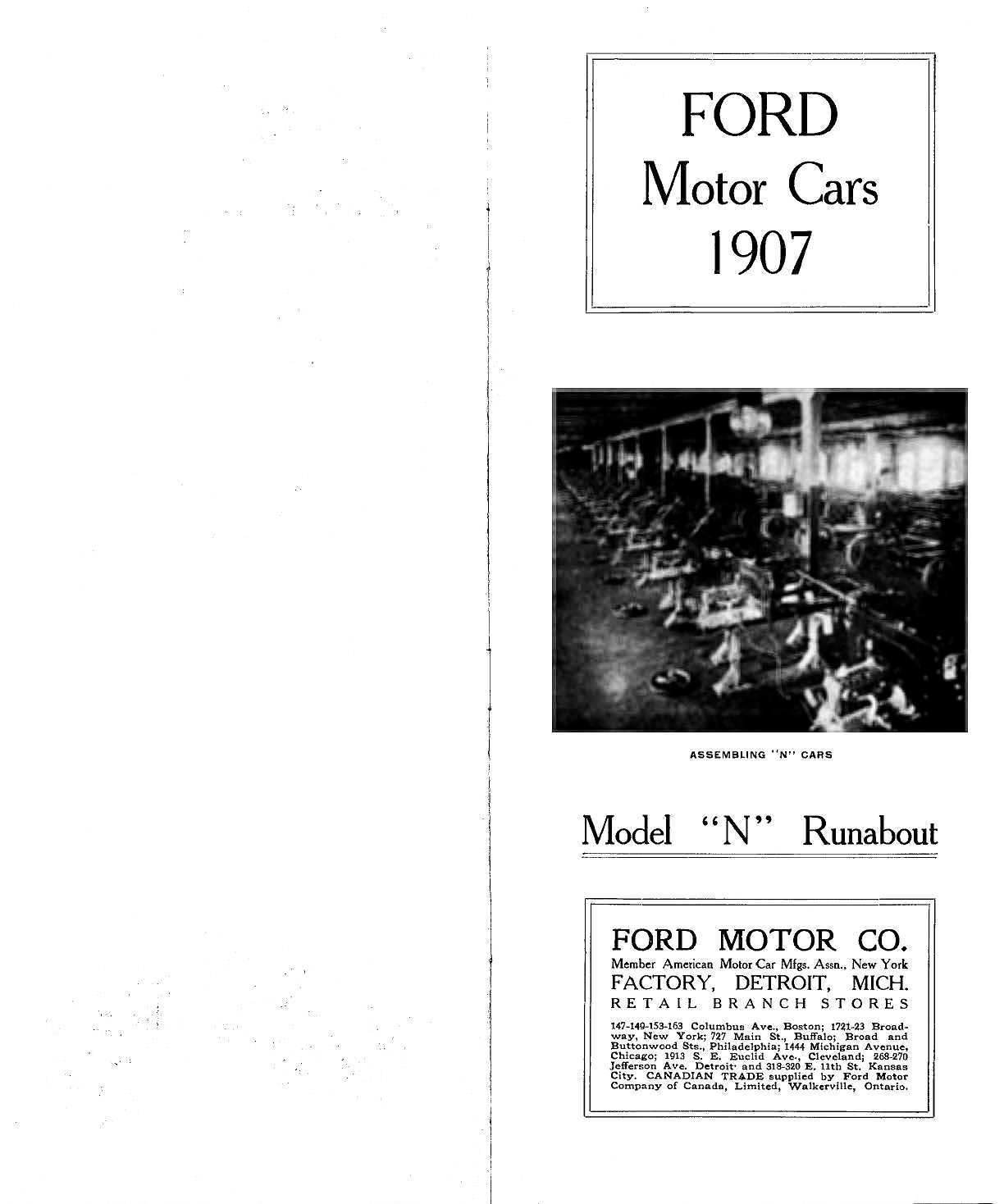 1907 Ford Model N Brochure