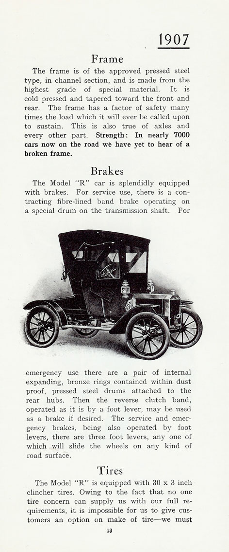 1907 Ford Model R Brochure