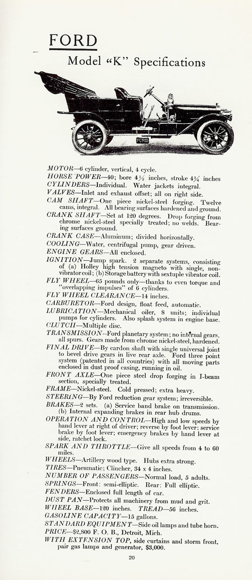 1907 Ford Model R Brochure