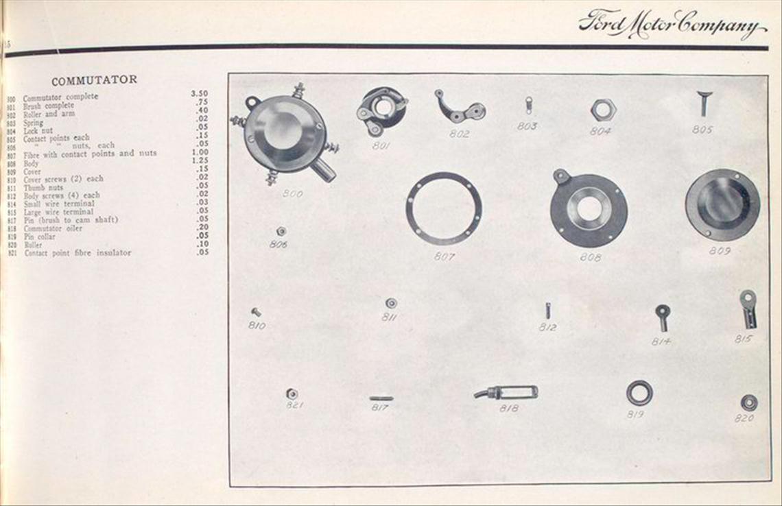 1908 Ford Model N-R-S Price List