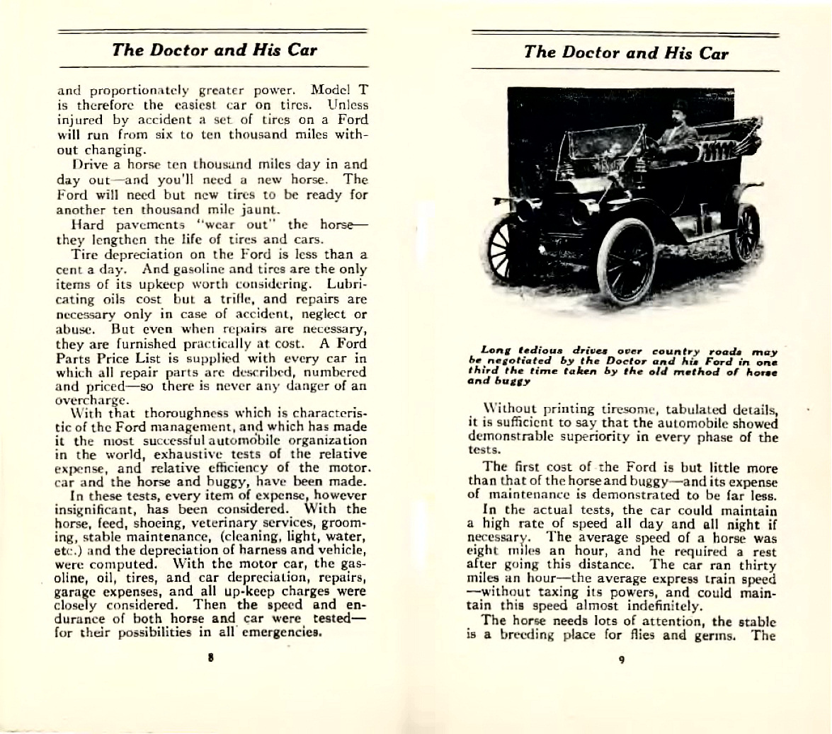 1911 The Doctor & His Car Booklet