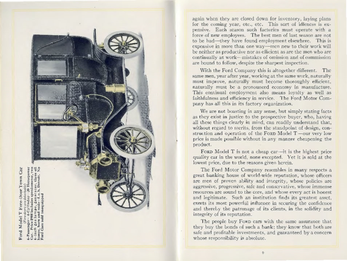 1912 Ford Motor Cars Edition 2 Catalogue