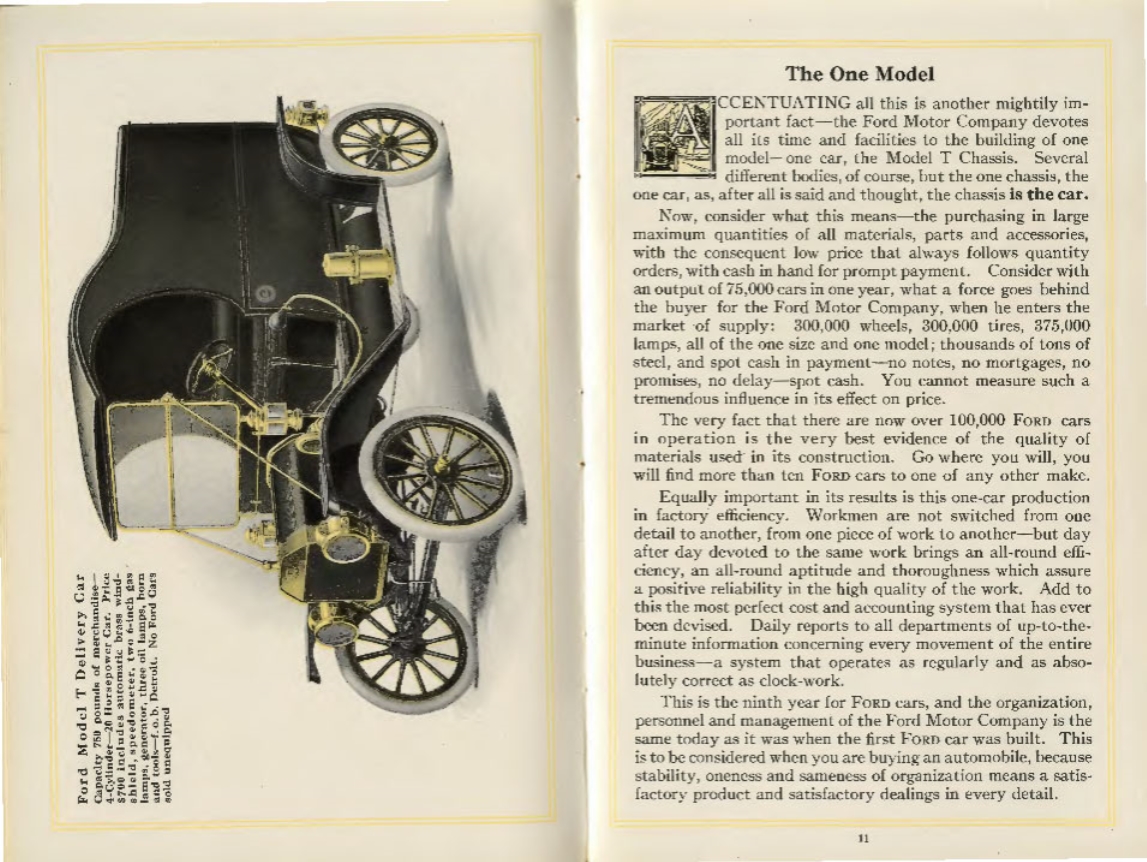 1912 Ford Motor Cars Edition 2 Catalogue