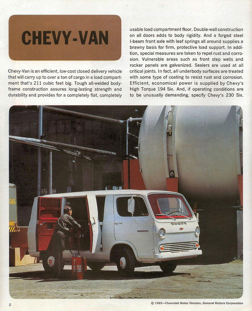 1966 Chevrolet Chevy Van Brochure