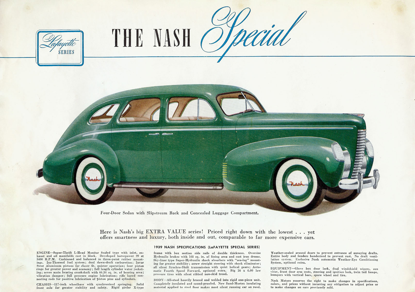 1939 Nash Prestige Brochure