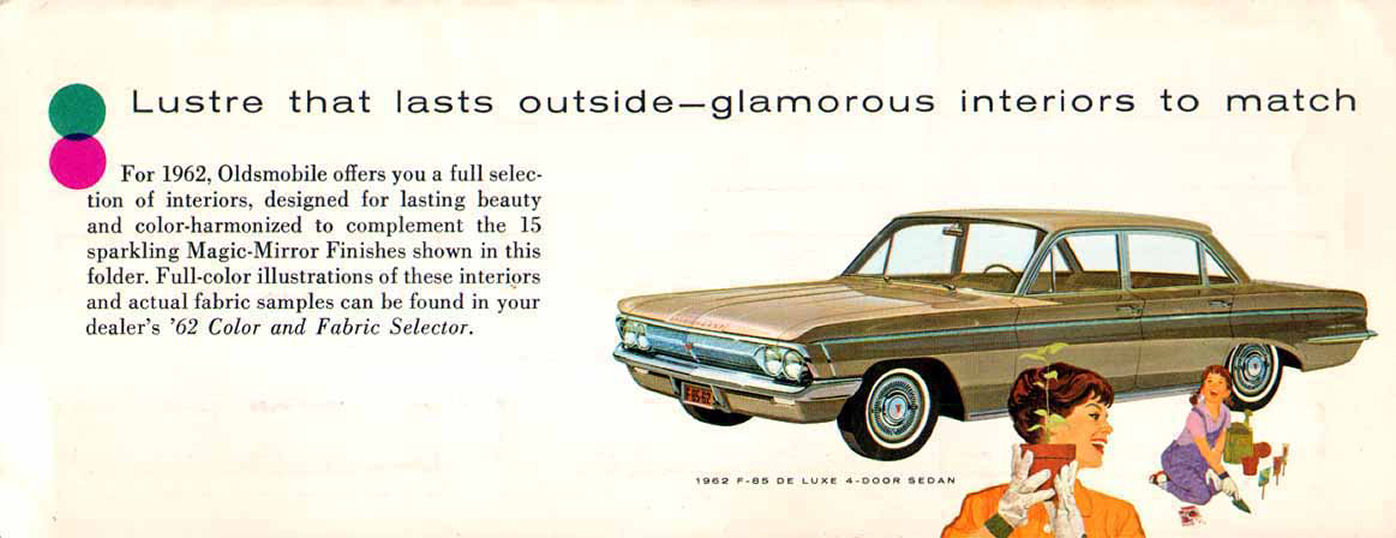 1962 Oldsmobile Exterior Colors Chart