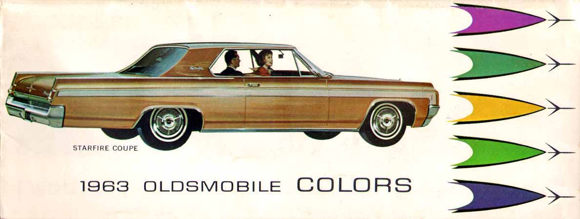 1963 Oldsmobile Exterior Colors Chart