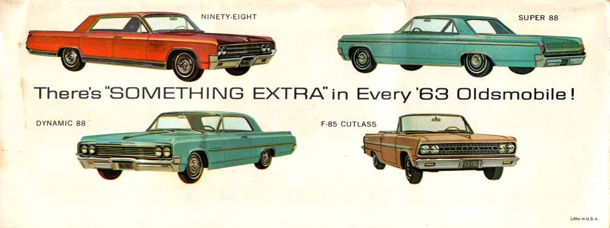 1963 Oldsmobile Exterior Colors Chart