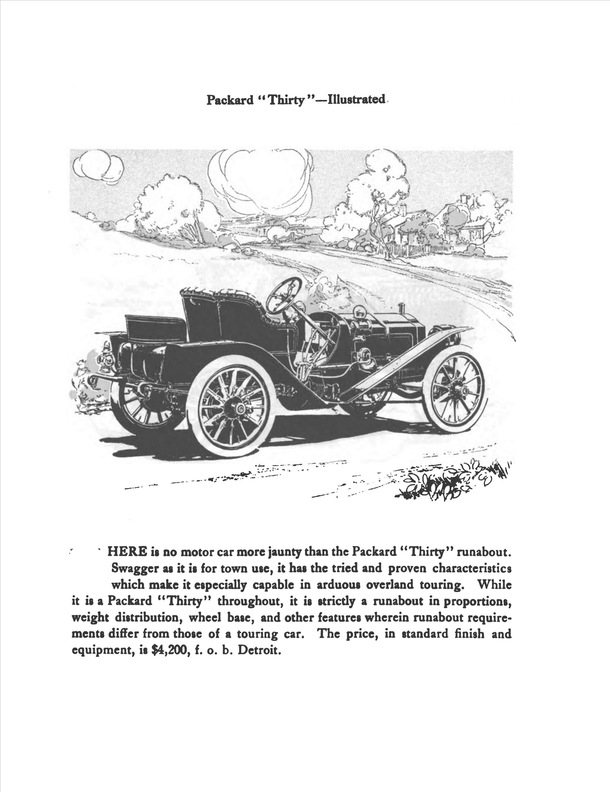 1908 Packard Thirty Catalog