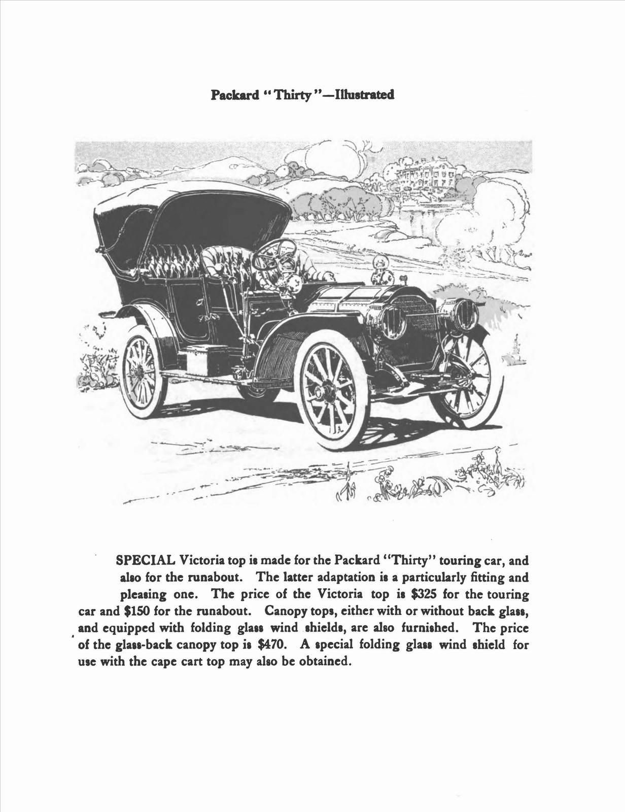 1908 Packard Thirty Catalog