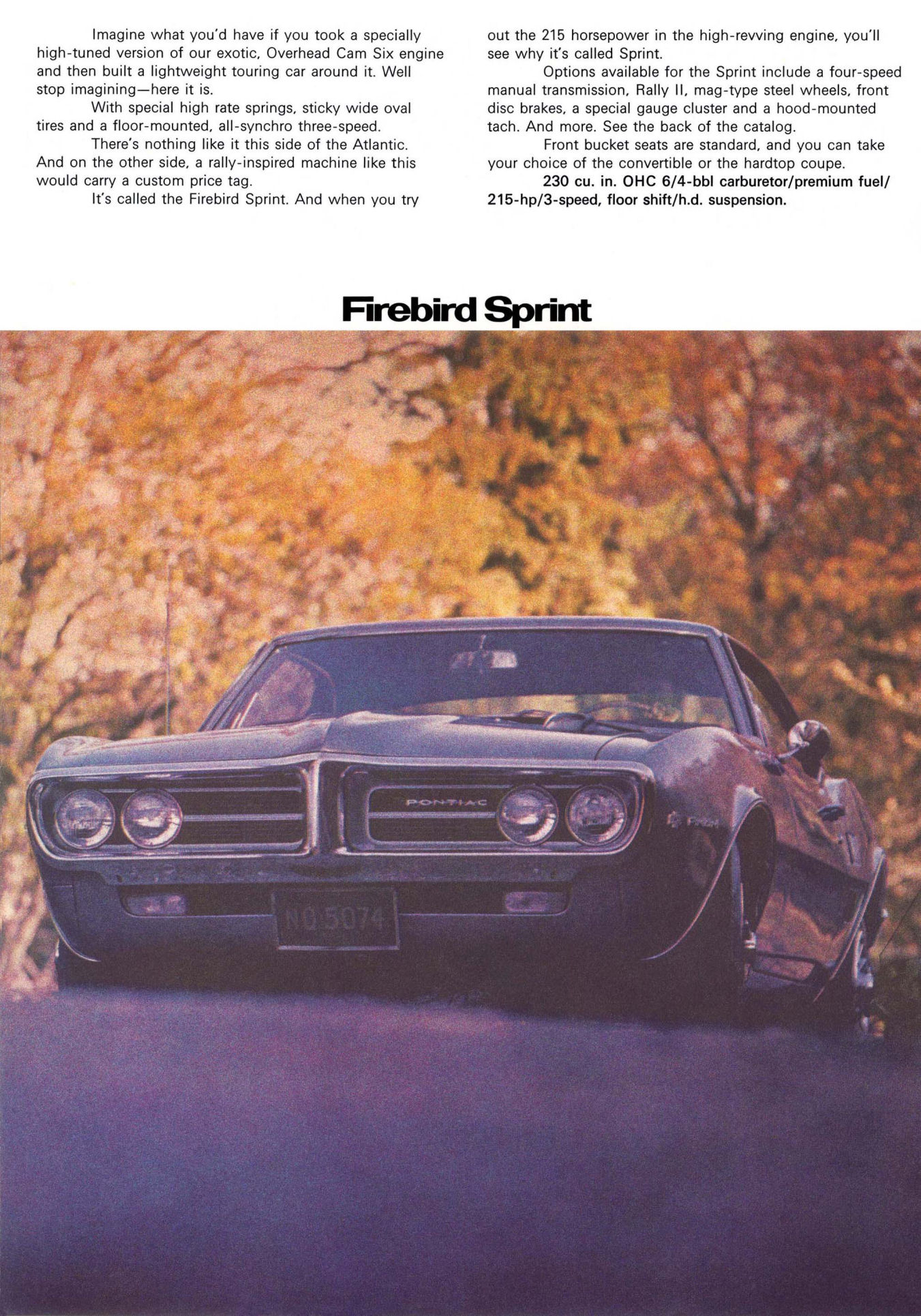 1967 Pontiac Firebird Brochure