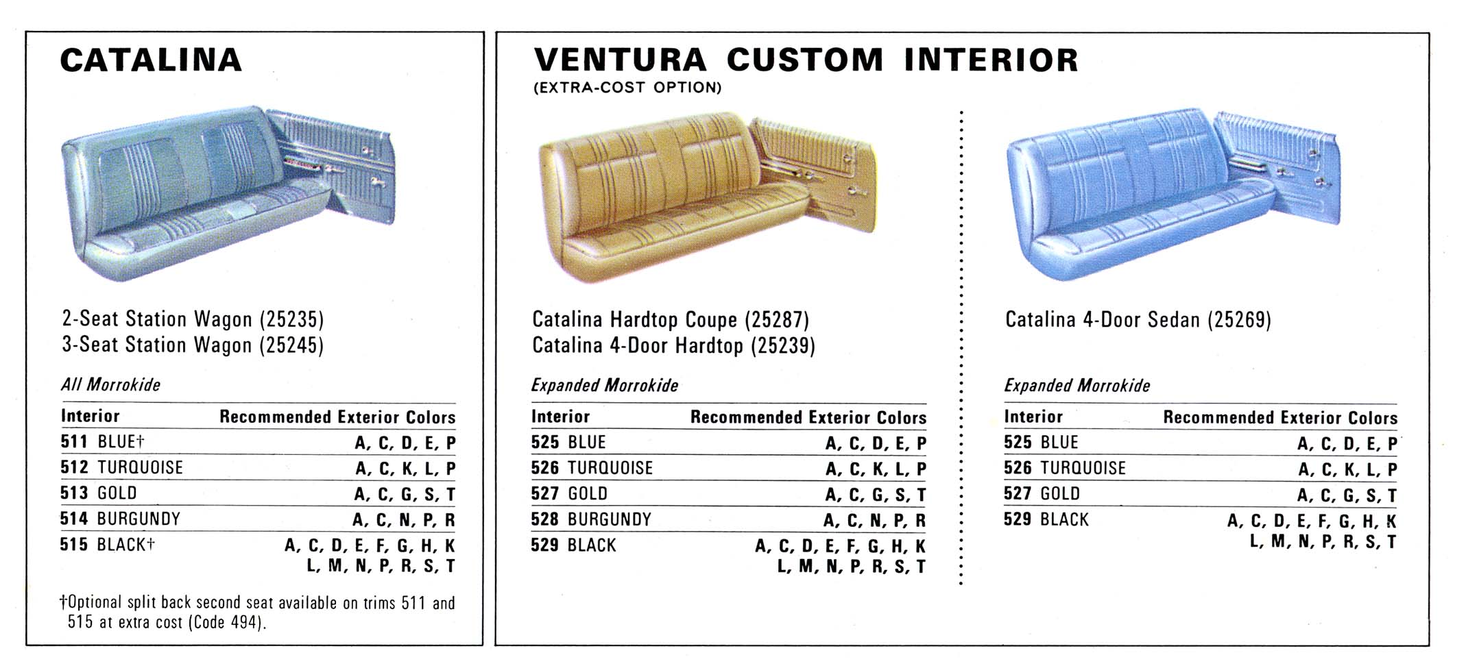 1967 Pontiac Colors and Interiors Booklet