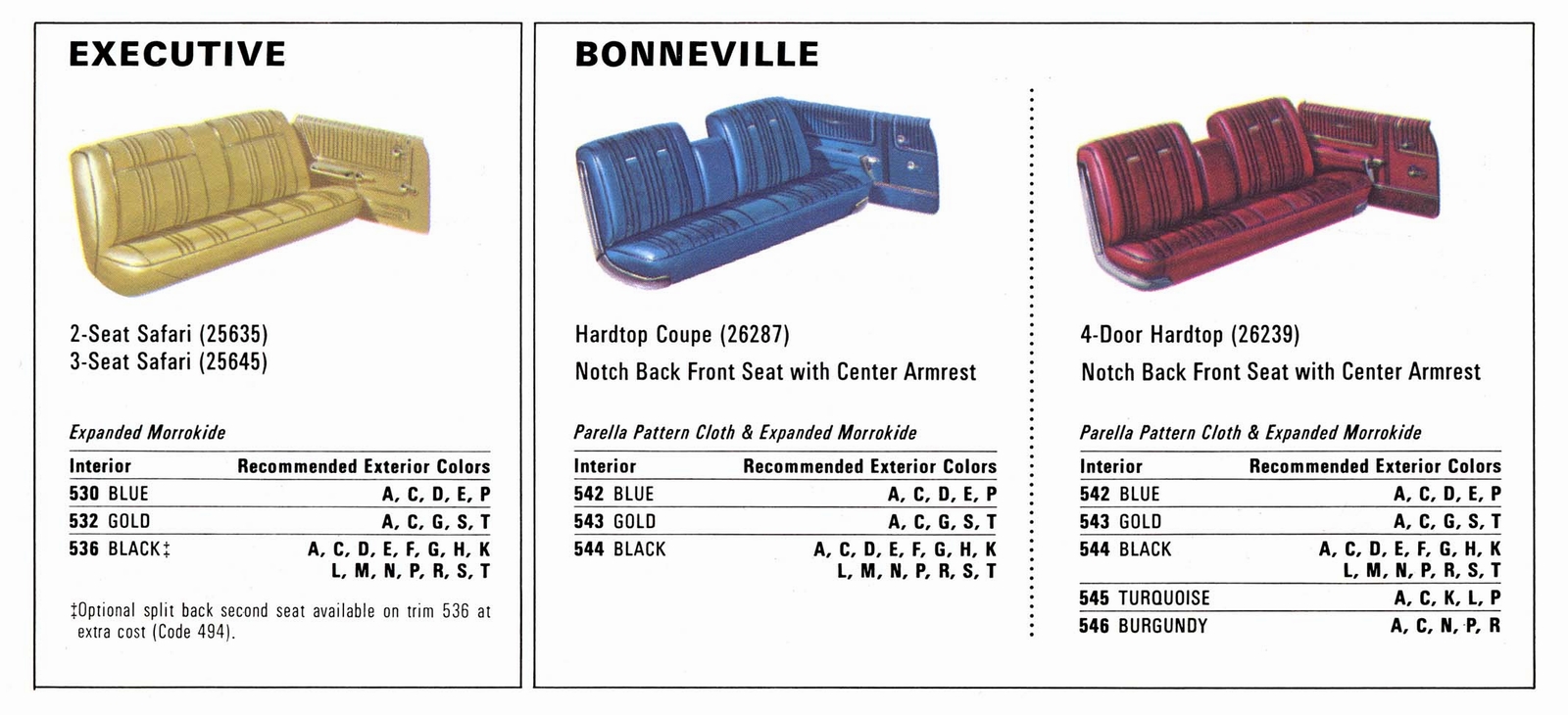 1967 Pontiac Colors and Interiors Booklet