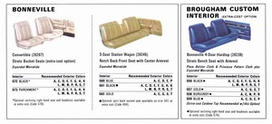 1967 Pontiac Colors and Interiors Booklet