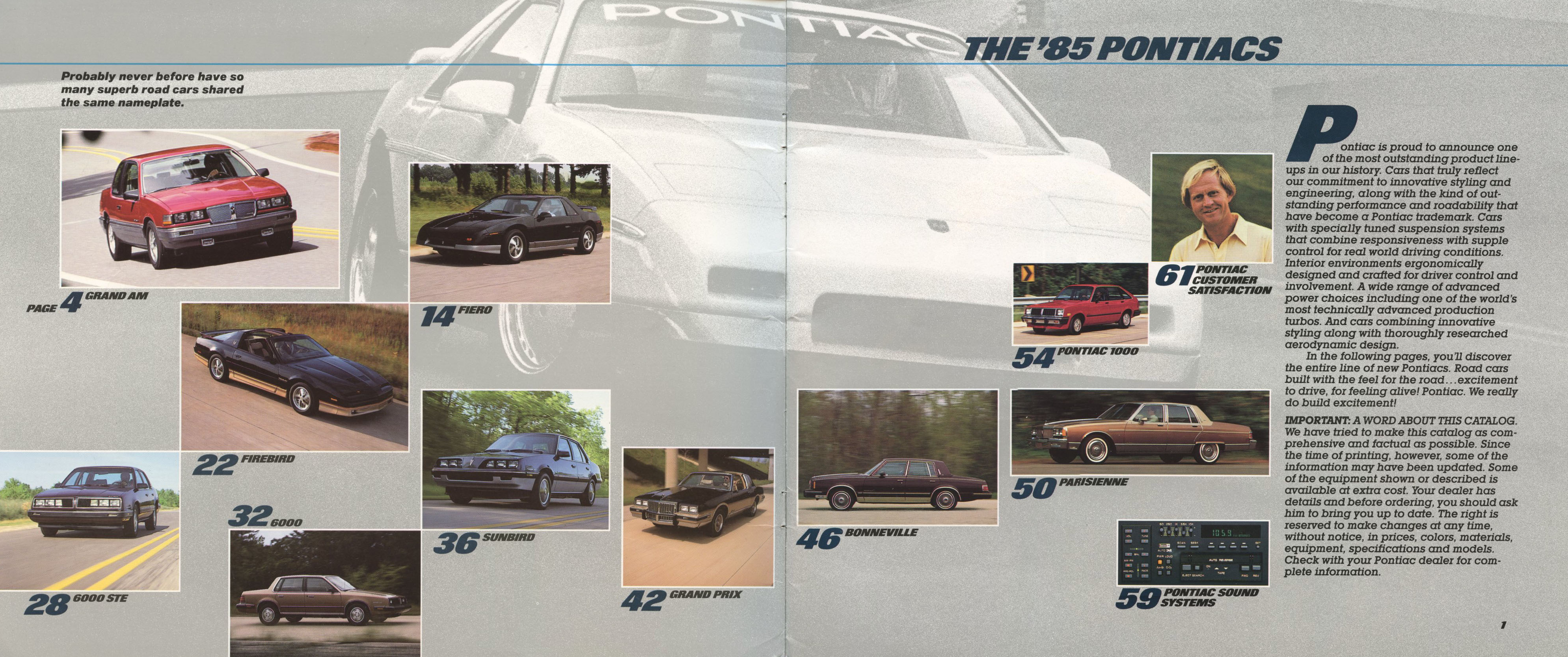1985 Pontiac Full Line Prestige Brochure