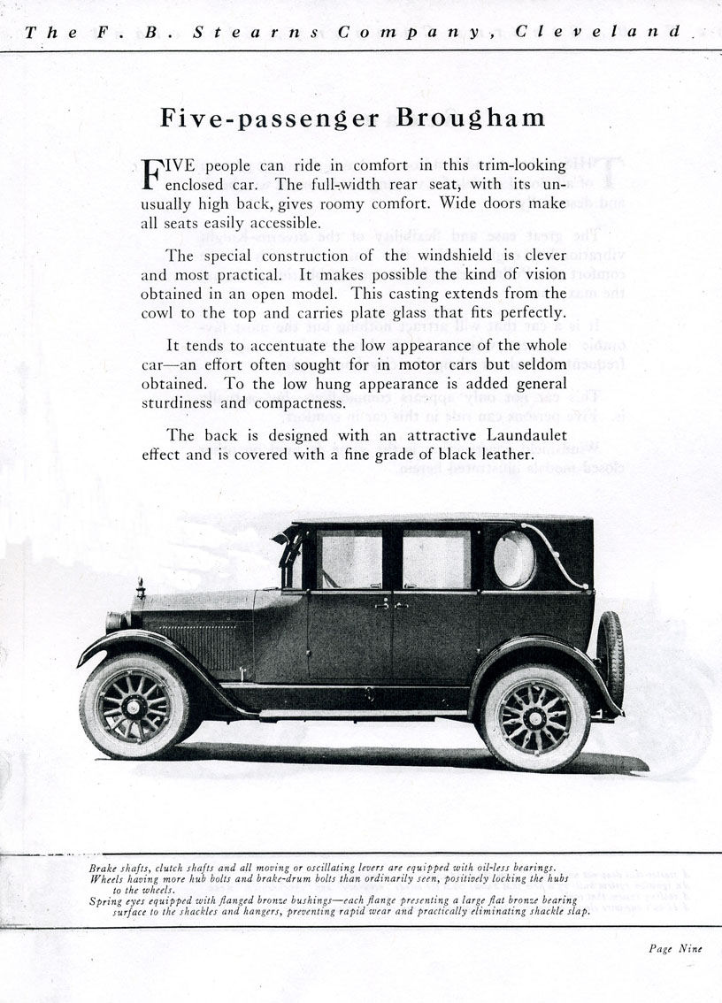 1925 Stearns Brochure